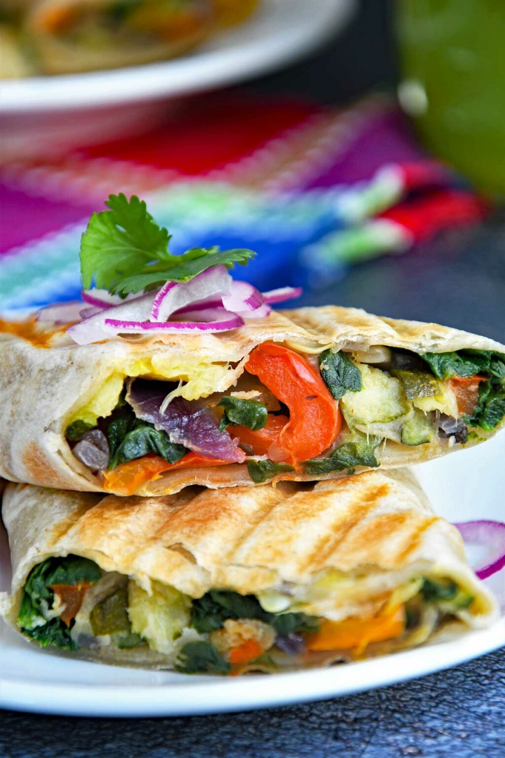 Grilled Veggie Wraps - Culinary Shades
