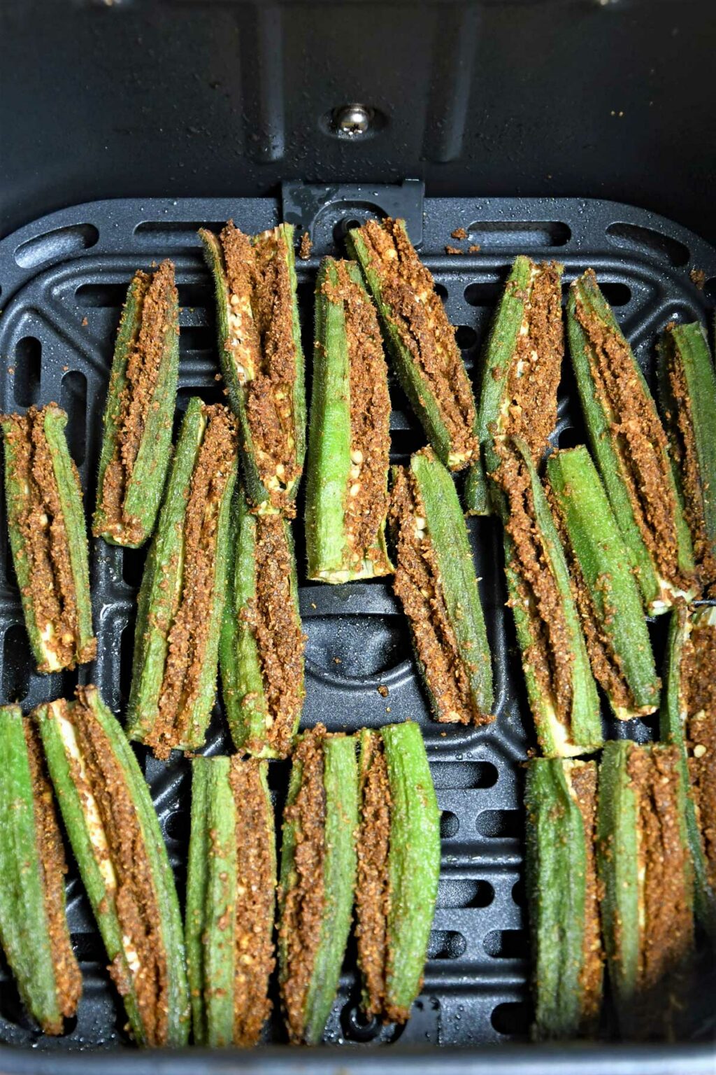Stuffed Okra (Bharwa Bhindi) in Air Fryer - Culinary Shades