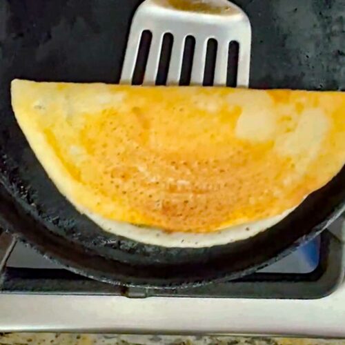 Dosa On Cast Iron Pan - Culinary Shades