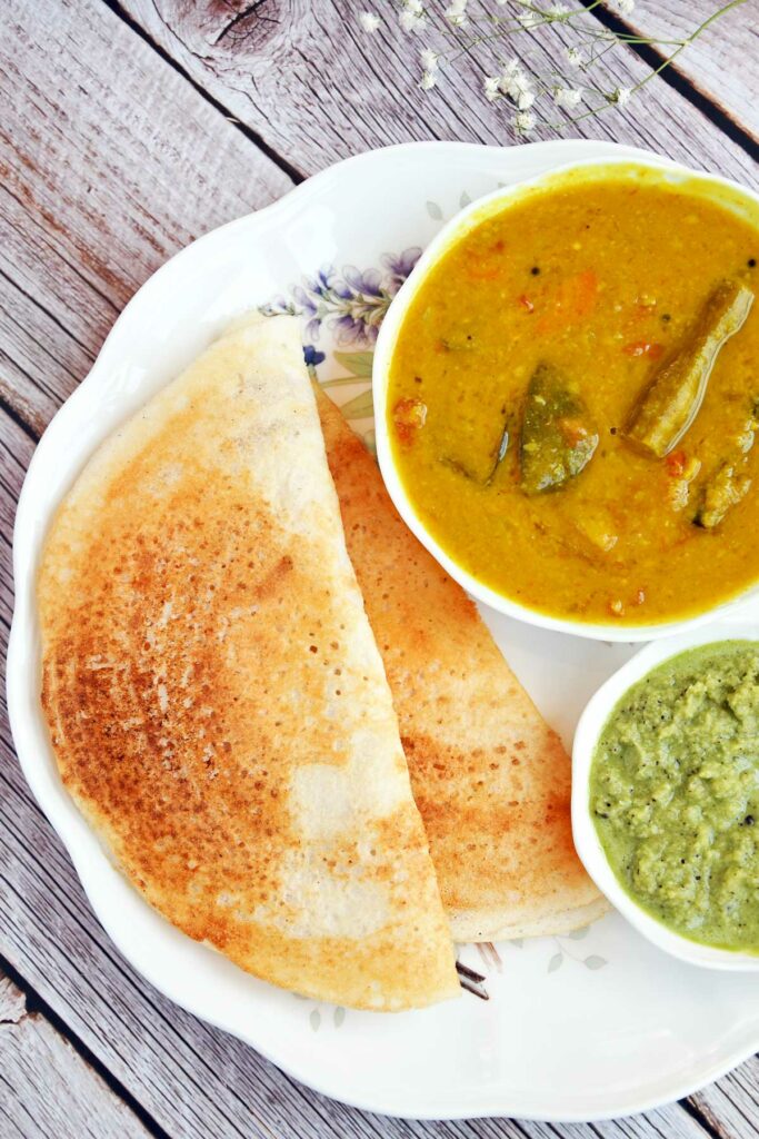 Dosa On Cast Iron Pan - Culinary Shades
