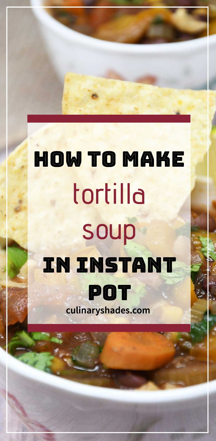 Instant Pot Tortilla Soup - Culinary Shades