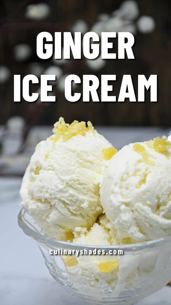 Ginger Ice Cream - Culinary Shades